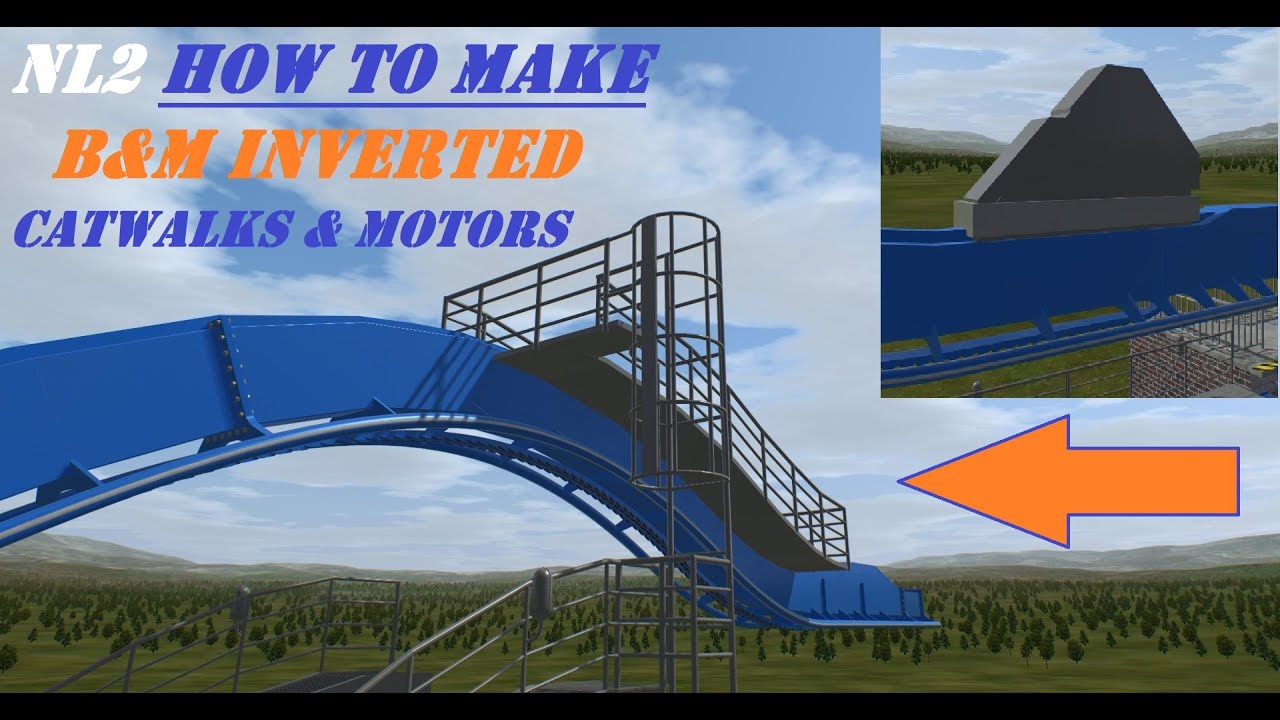 No Limits 2- How to make Inverted B&M Catwalks & Lift Motors! - YouTube