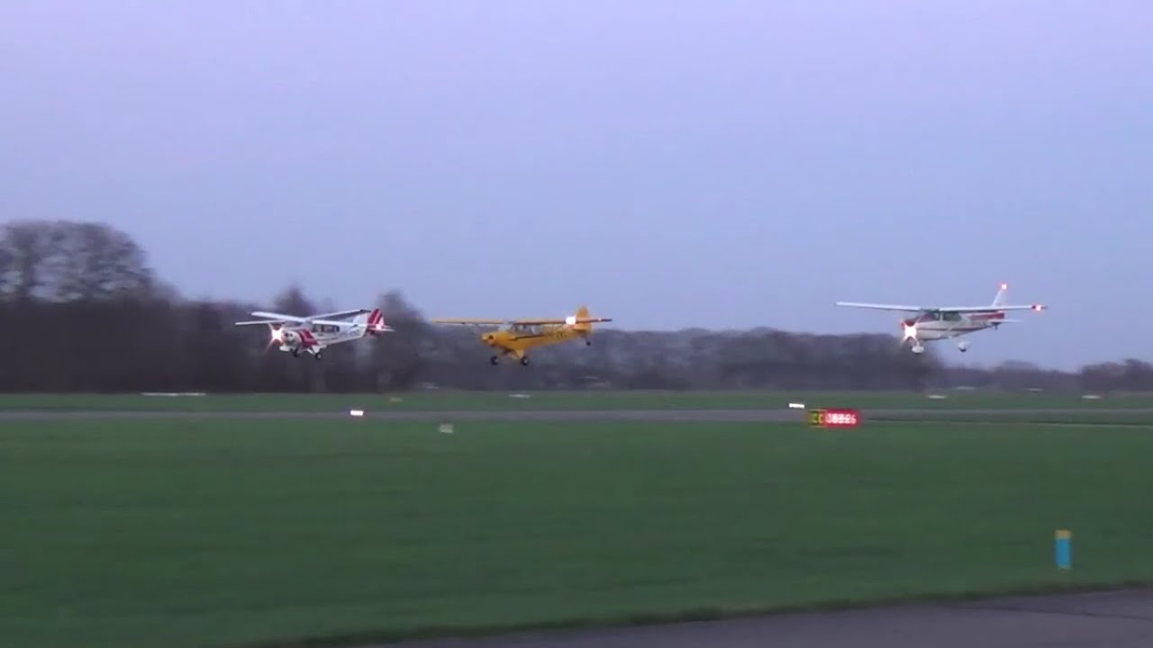Last day of the year 2015 at Teuge Airport (lowpasses and formations ...