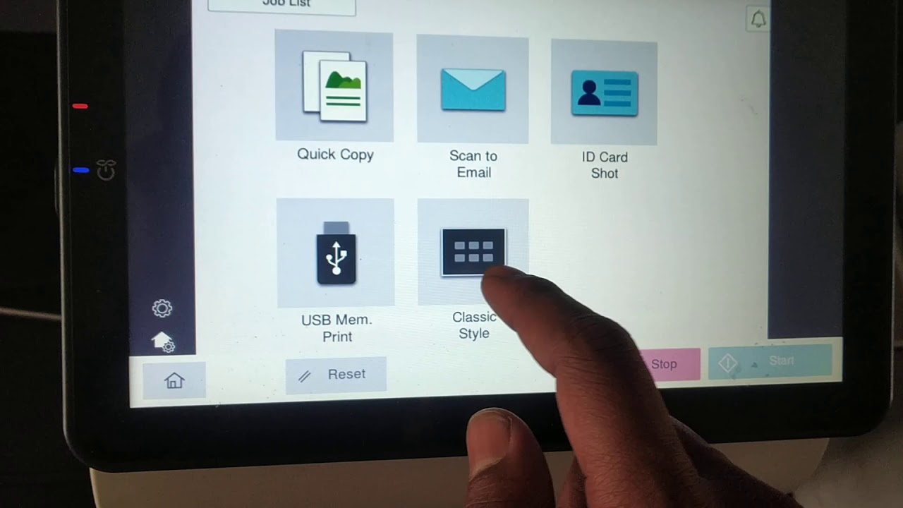 Konica Minolta bh c250i में USB से user box में किसी document को कैसे ...