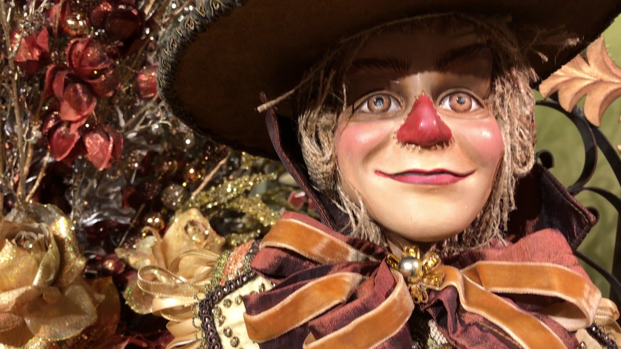 Katherine's Collection Guilded Seasons 32 inch Scarecrow Doll - YouTube