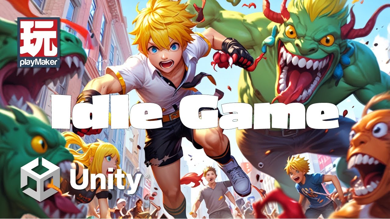 🤡 코딩 한 줄 없이 방치형 게임 만들기 Unity 6 | PlayMaker Part 12 Idle Gaming - YouTube