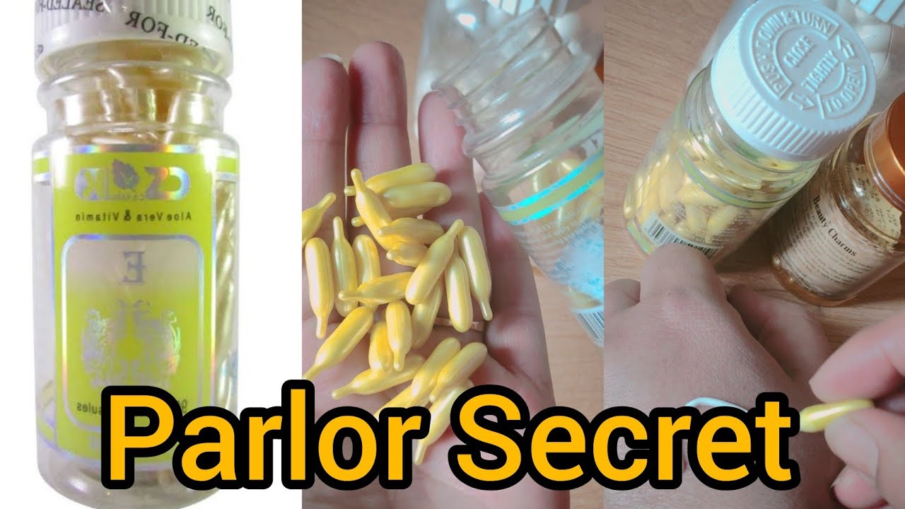 Beauty Secret Vitamin E capsule in parlor || Magical glowing skin ...