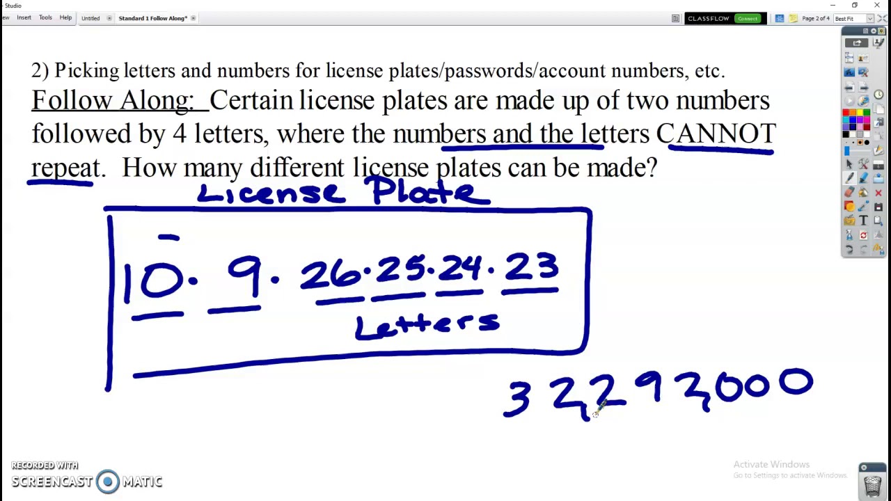 Prob Test Standard 1 Follow Along Examples - YouTube