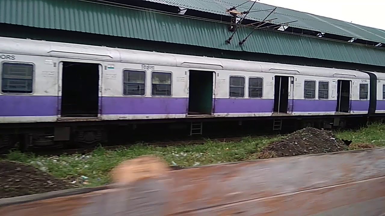 A close up of Narkeldanga EMU shed and Electric Loco Trip shed at ...