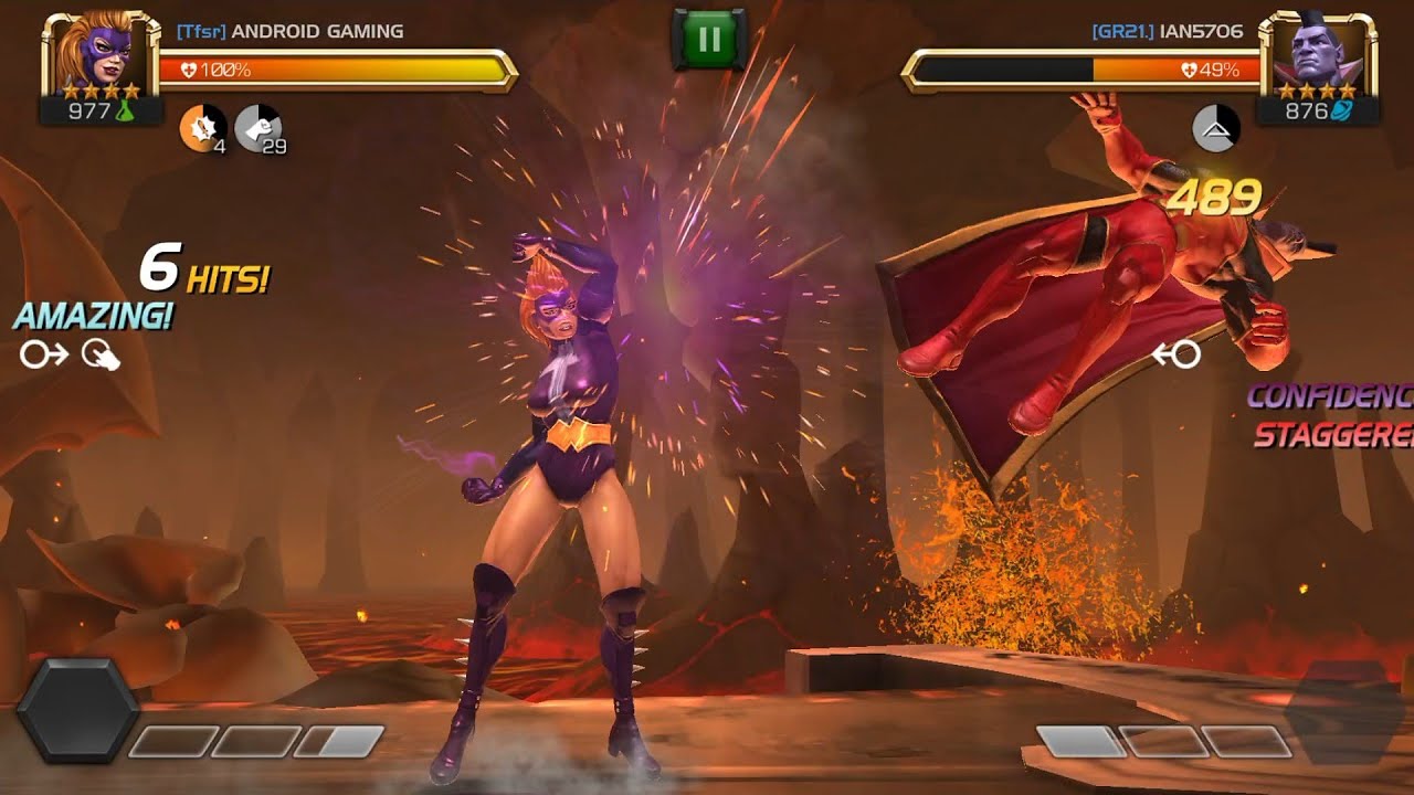 TITANIA vs GLADIATOR Fight -marvel champions-act 5 - YouTube
