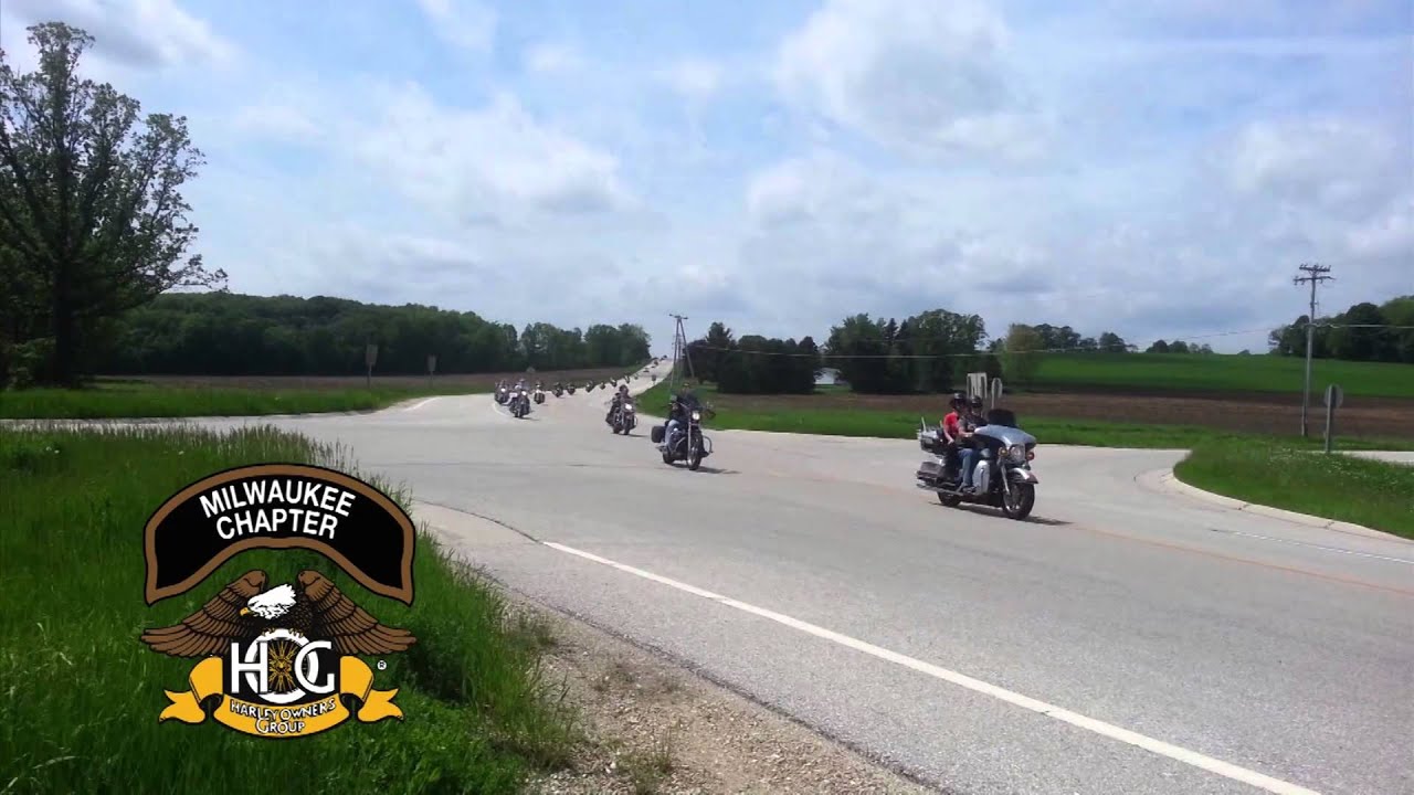 HOG Milwaukee Chapter Saturday Morning Brunch Ride - YouTube