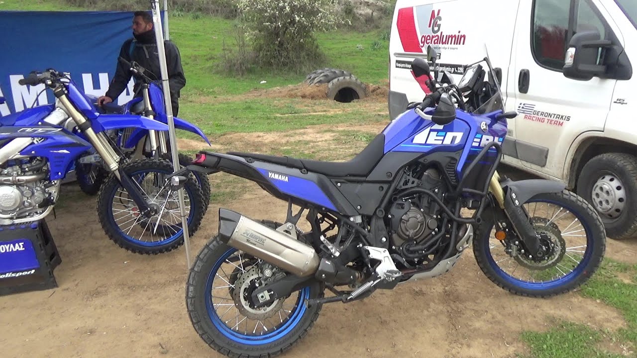 YAMAHA TENERE 700 blue 2022 walk around - YouTube