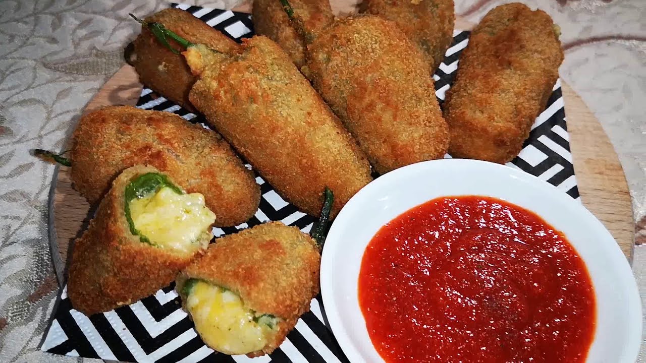 Piment farci au fromage (Cooking Culinaire) - YouTube