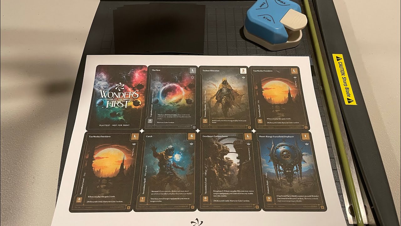 How to make the print and play decks for Wonders of the First - YouTube