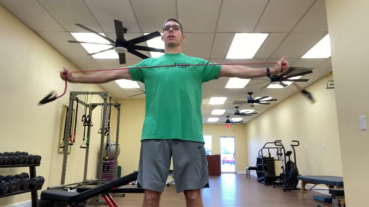 Unique and Underrated Shoulder Exercises (video 5/5): tubing/resistance ...