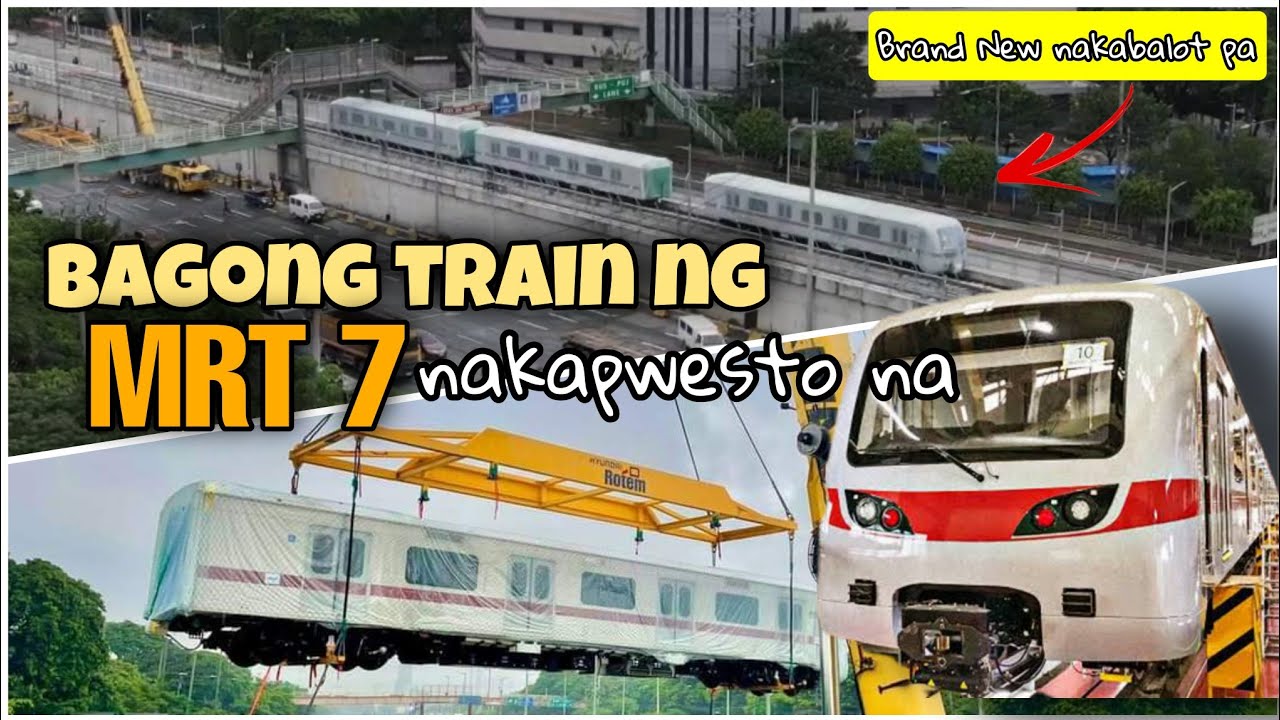 Bagong train ng MRT Line 7 nakapwesto na | MRT 7 Update - YouTube