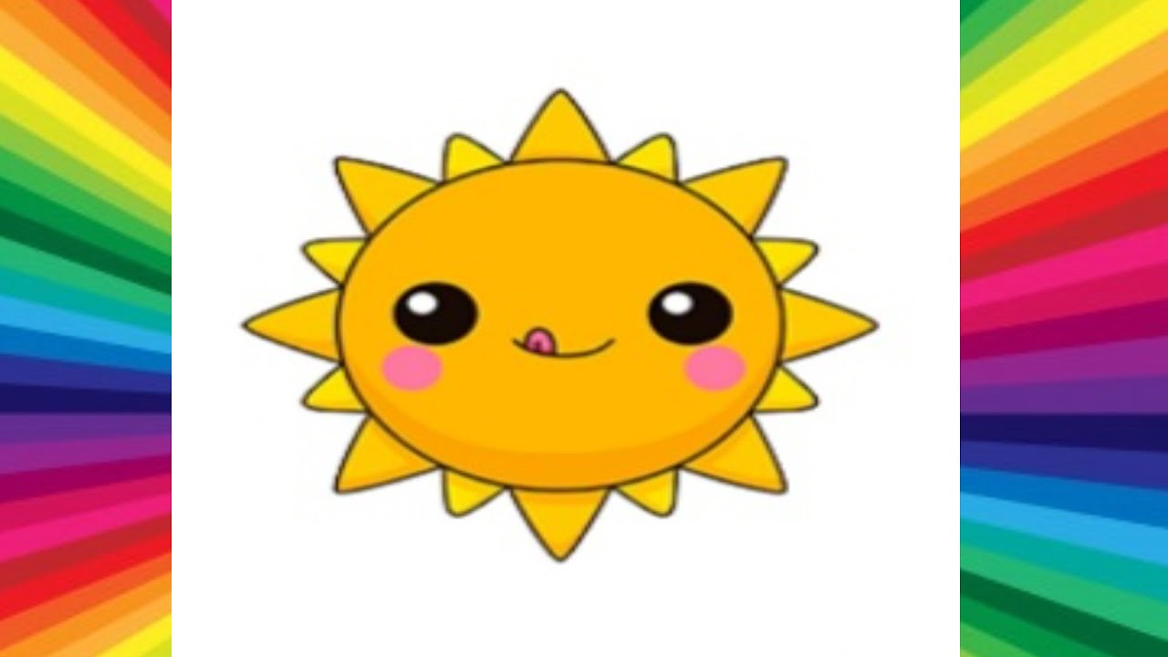 Como dibujar un sol - Paso a Paso fácil - YouTube