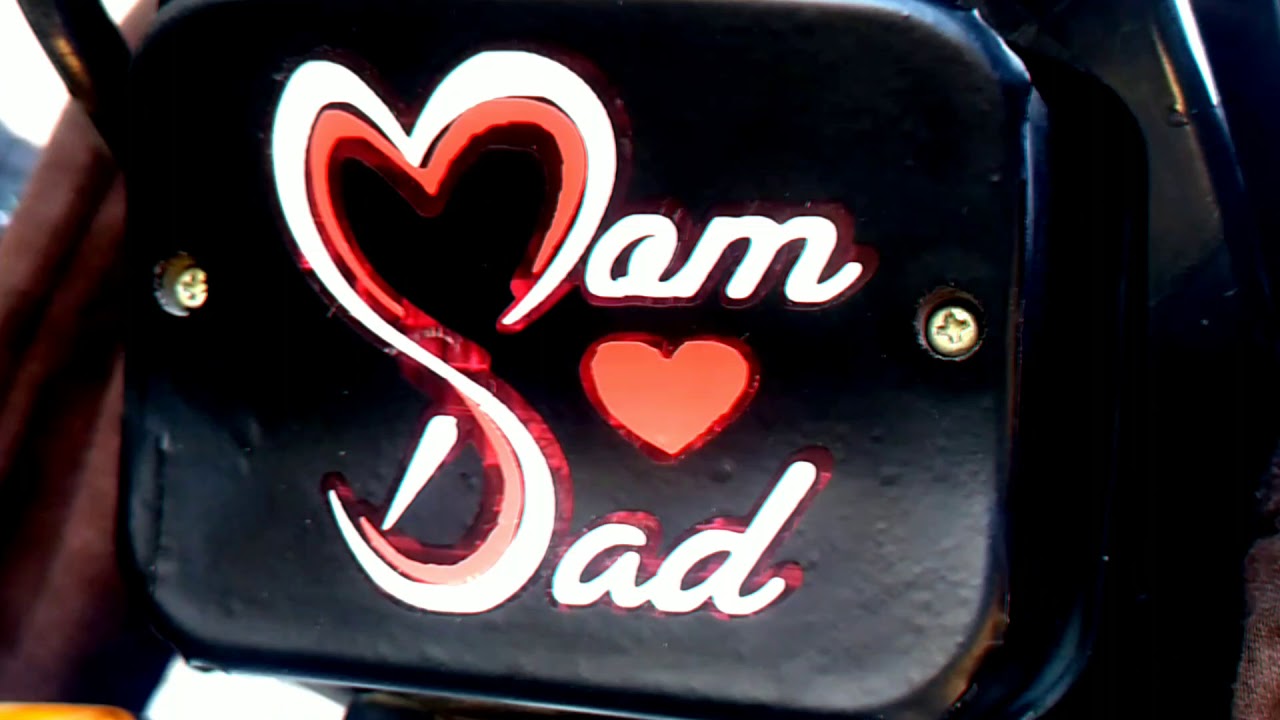 Backlight sticker install on my bike - YouTube