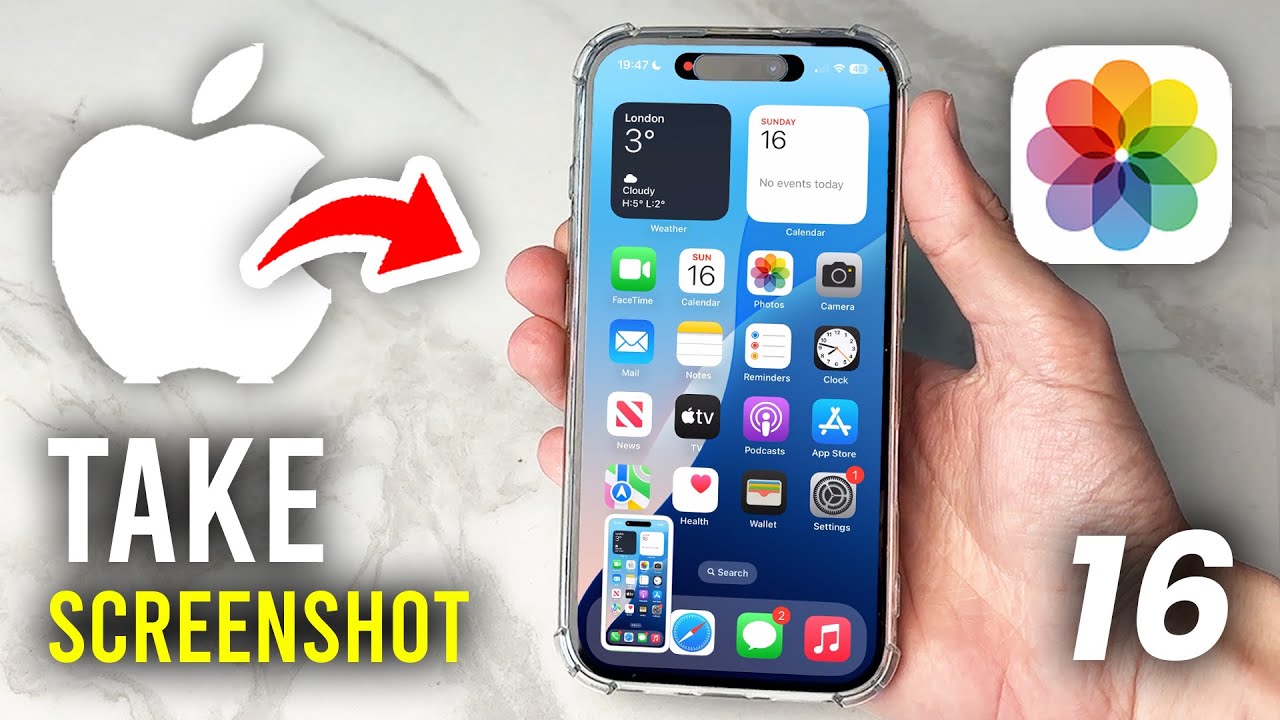 How To Take Screenshot On iPhone 16 - Full Guide - YouTube