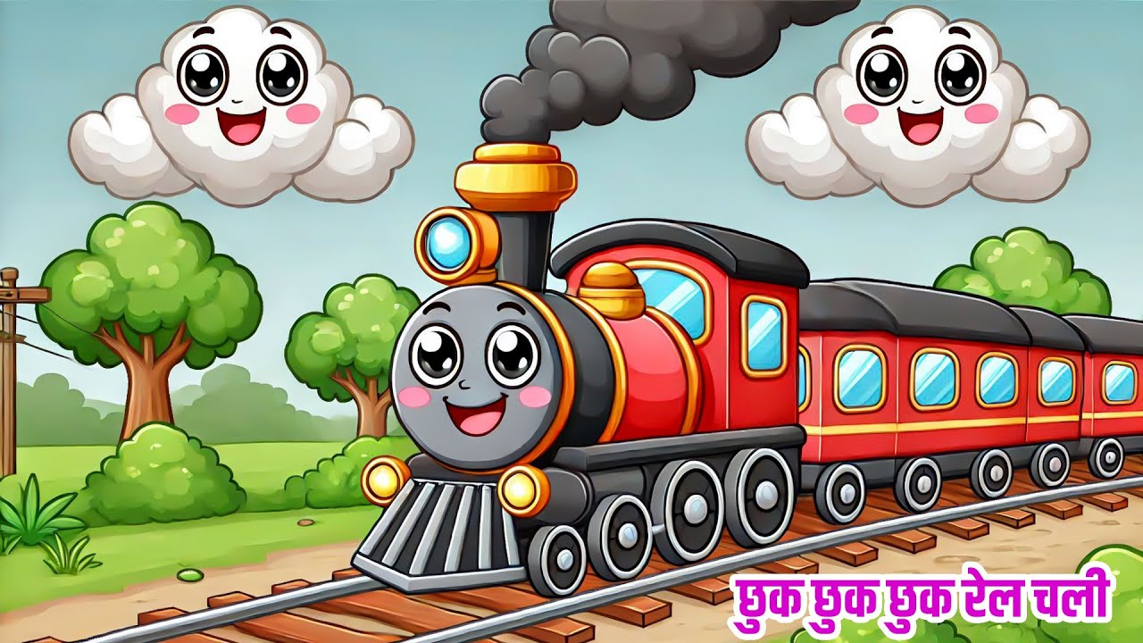 Chhuk Chhuk Chhuk Rail Chali - Nursery Rhyme For Kids | Kids Poem in ...