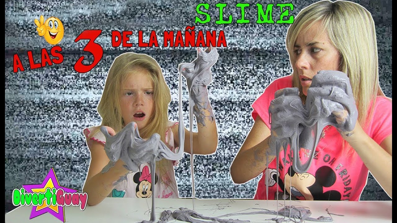 Haciendo SLIME a las 3 de la mañana | Making slime at 3 am ...