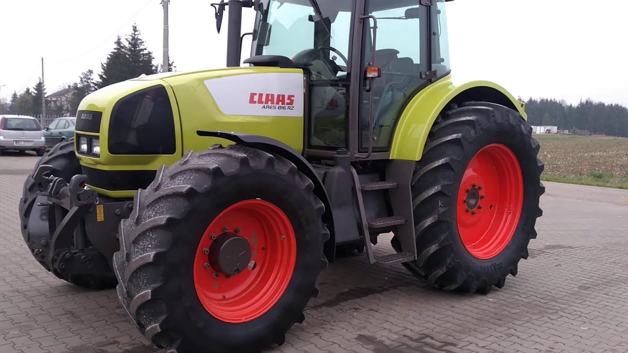 CLAAS ARES 816 RZ ANNEE 2005 160 CH - YouTube