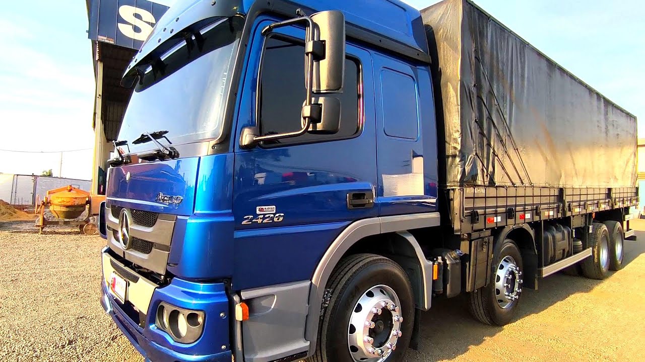 Mercedes-Benz Atego 2426 8X2 Bitruck ano 21/22 - YouTube