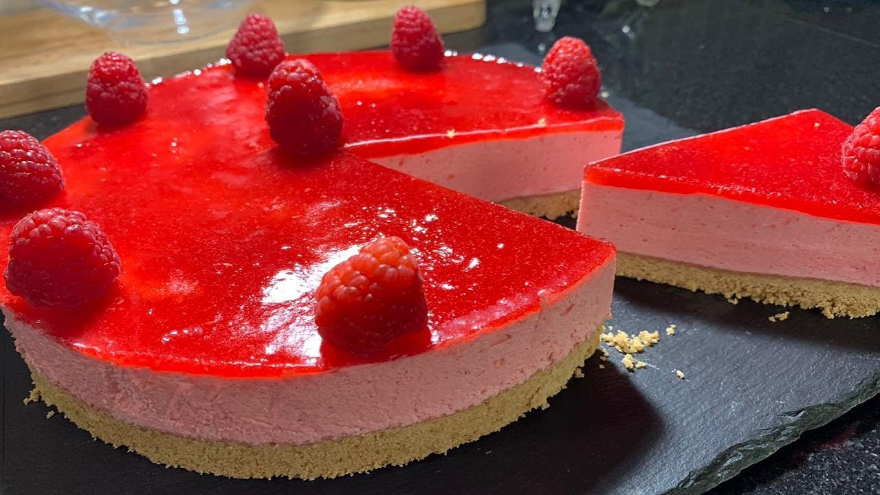 Recette de gâteau à la mousse de framboises facile à réaliser 😋 - YouTube