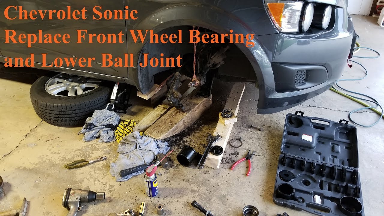 Chevrolet Sonic – Replace Front Wheel Bearing and Lower Ball Joint ...