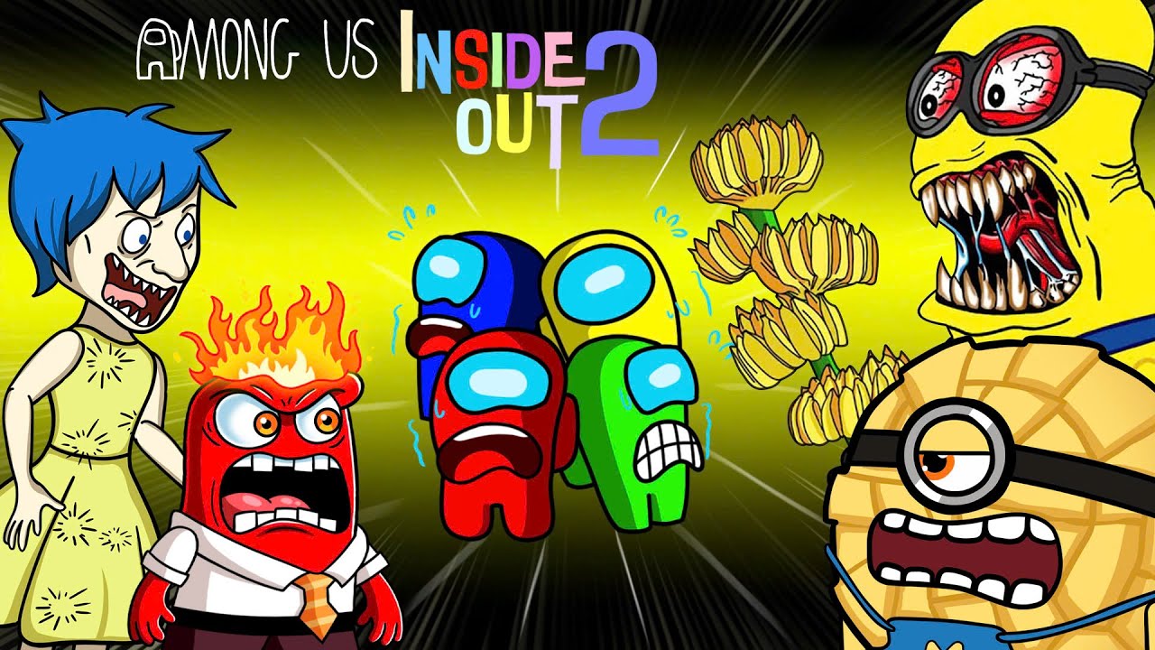 어몽어스 VS Inside Out 2 | Among Us VS Gru in Despicable Me 4 Minions ...