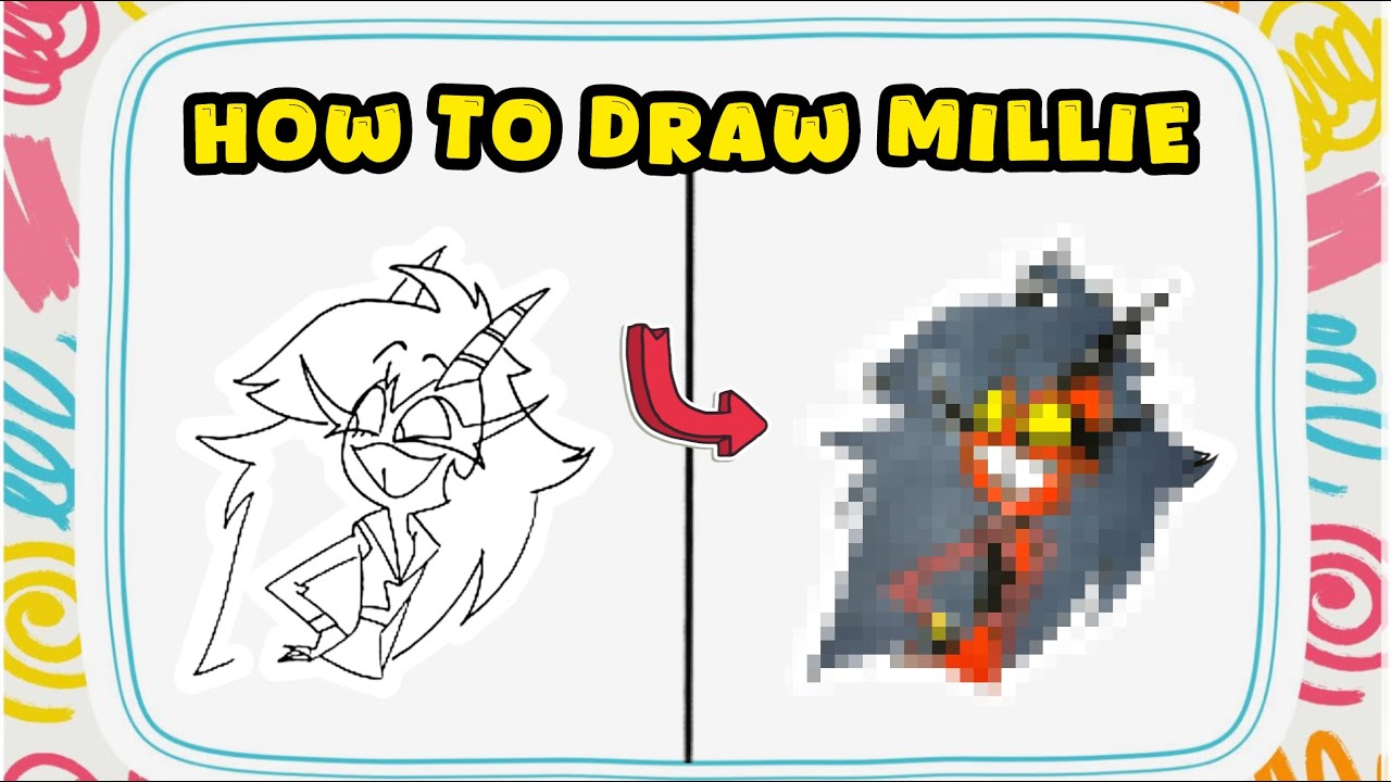 How to Draw Millie Knolastname from Helluva Boss – Hazbin Hotel Art ...