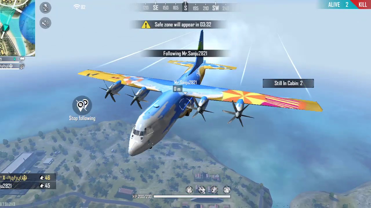 FREE FIRE BooYAH IN PLANE ALIVE 2 ONLY🤣🤣🤣🤣 - YouTube
