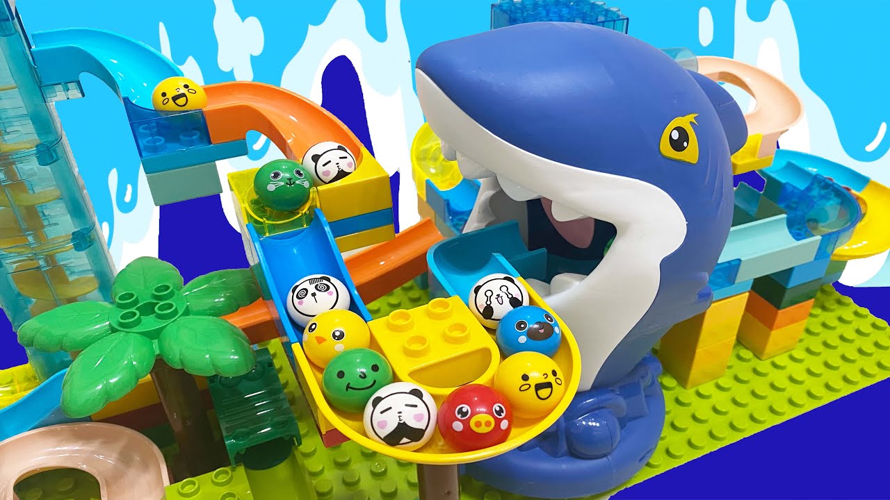 Marble Track Set LEGO Rolling Ball Sculpture Marble Run gift to my son ...