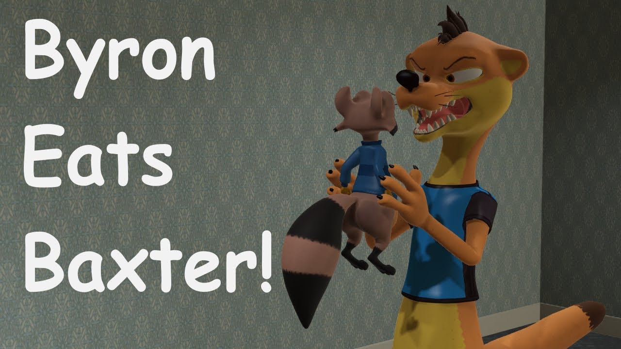 Byron eats Baxter! - YouTube