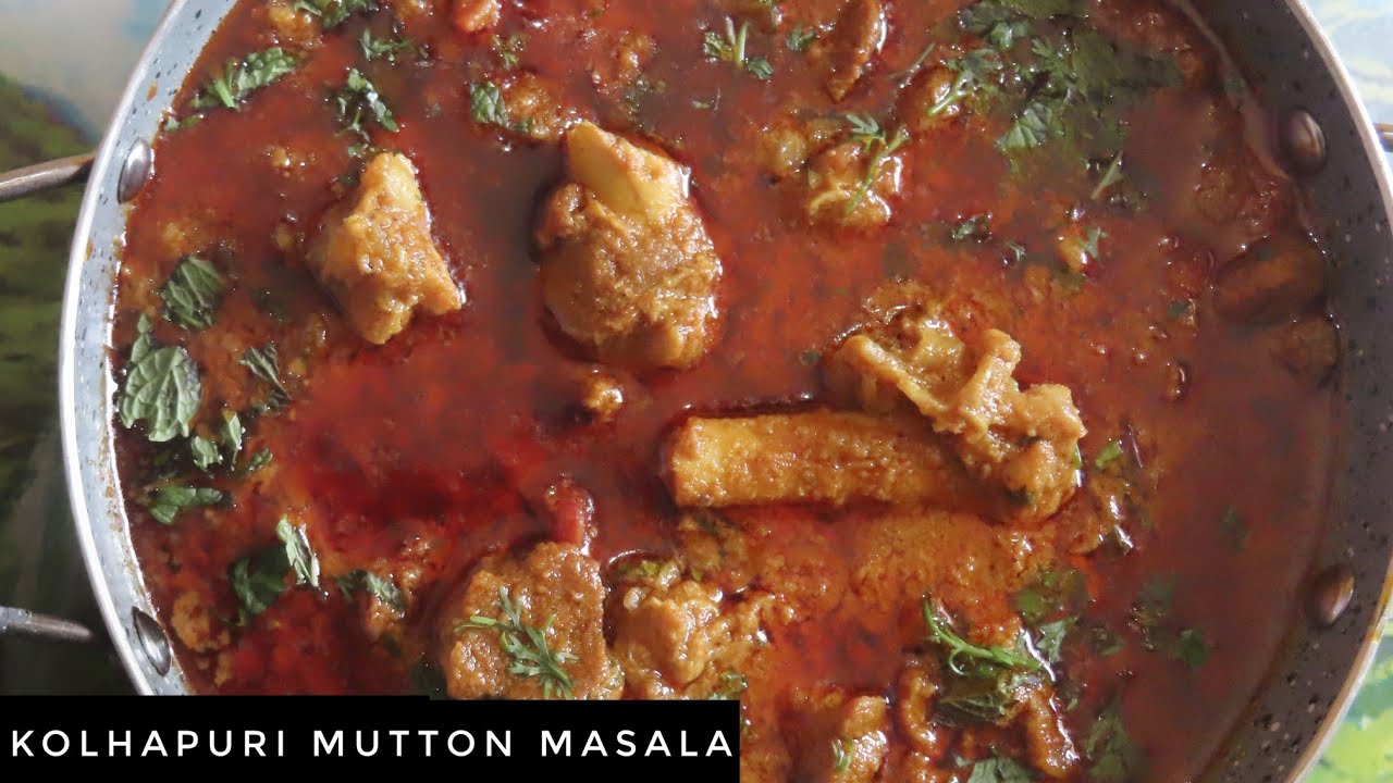 KOLHAPURI MUTTON MASALA•अस्सल कोल्हापूरी मटण मसाला• - YouTube