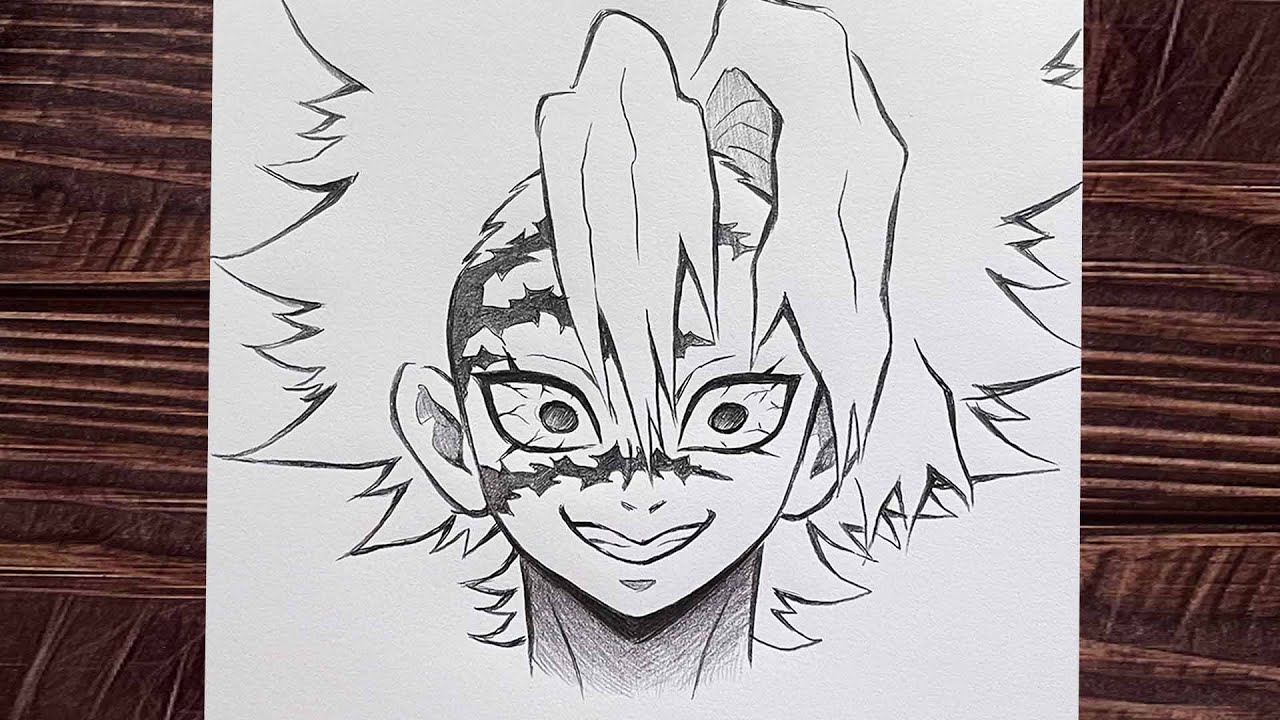 How to draw Sanemi Shinazugawa - [Demon Slayer] | Anime sketch | Easy ...