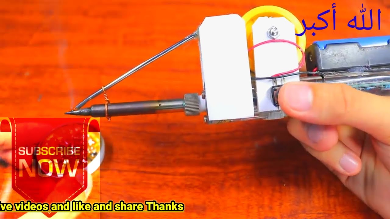 How to make automatic soldering gun at home awesome creative ideas with ...