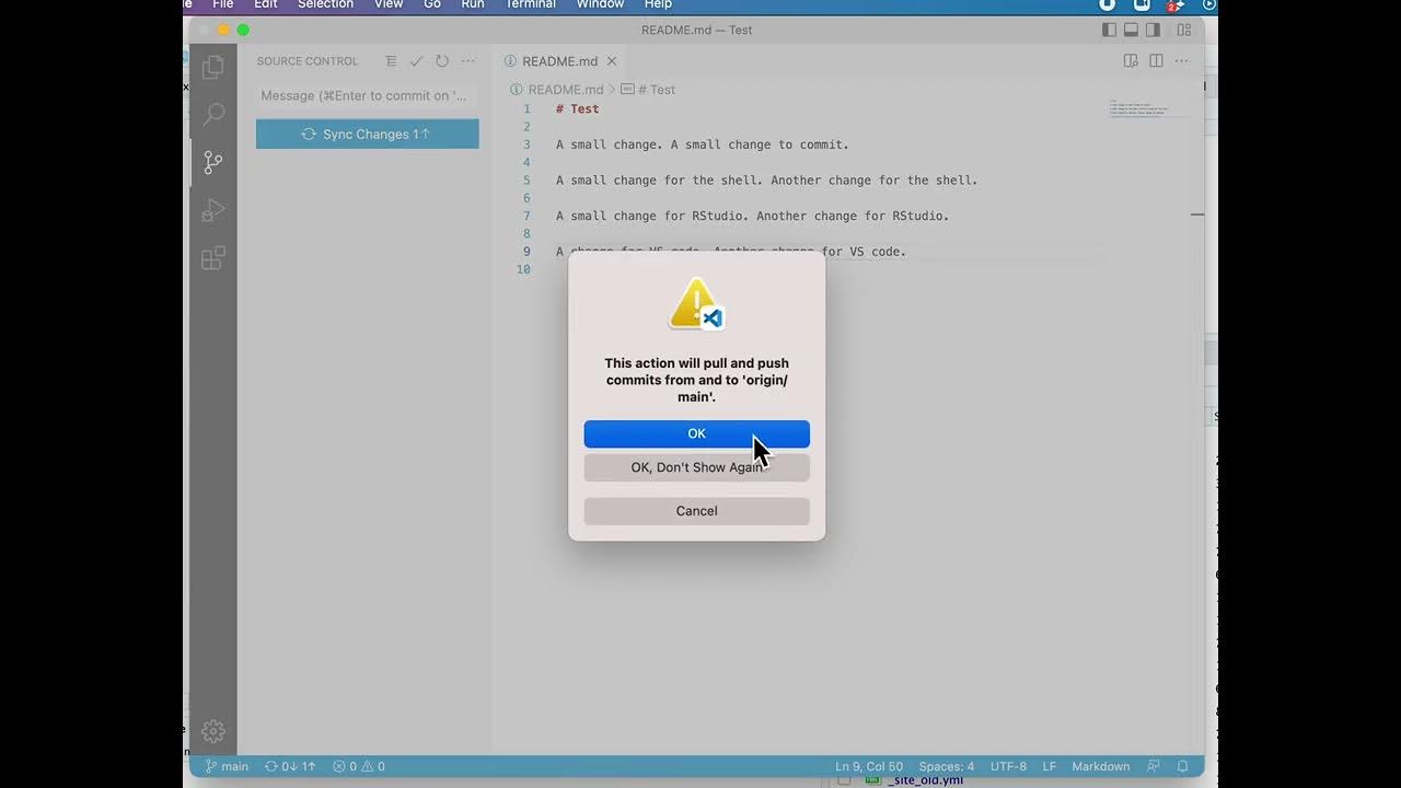 Skill 4: Push commits to GitHub: Visual Studio Code - YouTube