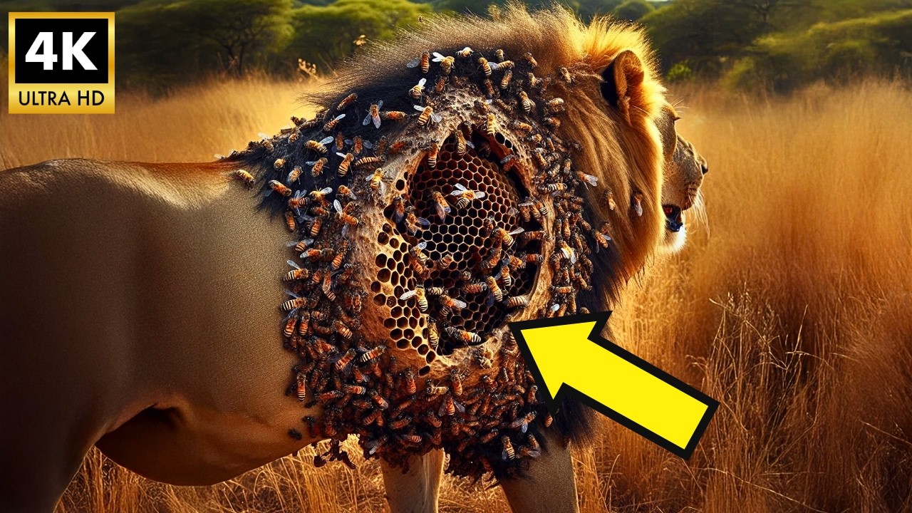 Rescue Story: Lion Stung by Millions of Bees Rescued by Rescue Team ...
