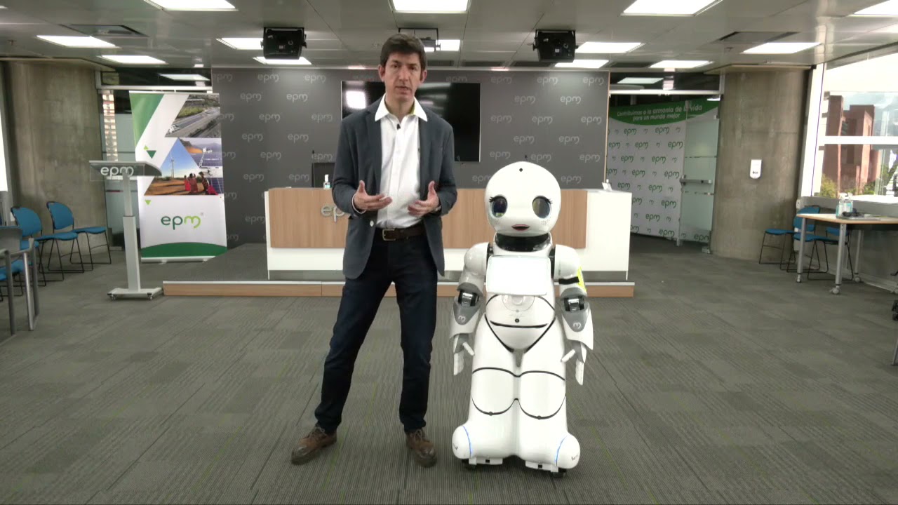 Ema es la nueva asistente robótica de EPM - YouTube