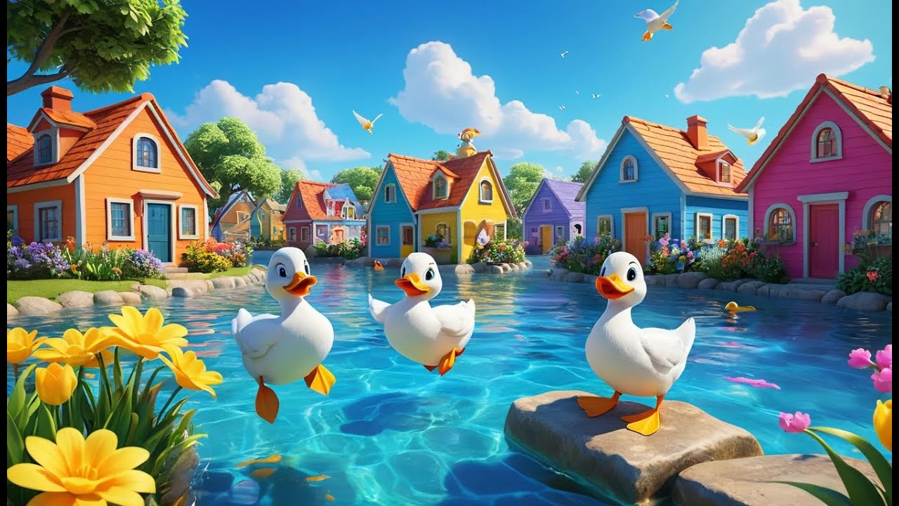 Ducks Go Quack and Fish Go Swish | Playful Animal Sounds Song for Kids ...