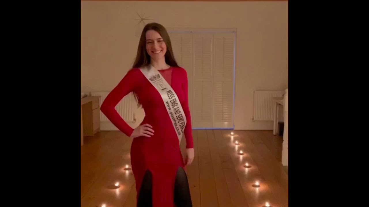 Miss England Semi FInal Catwalk Entry 2020 - Chloe Webb - YouTube