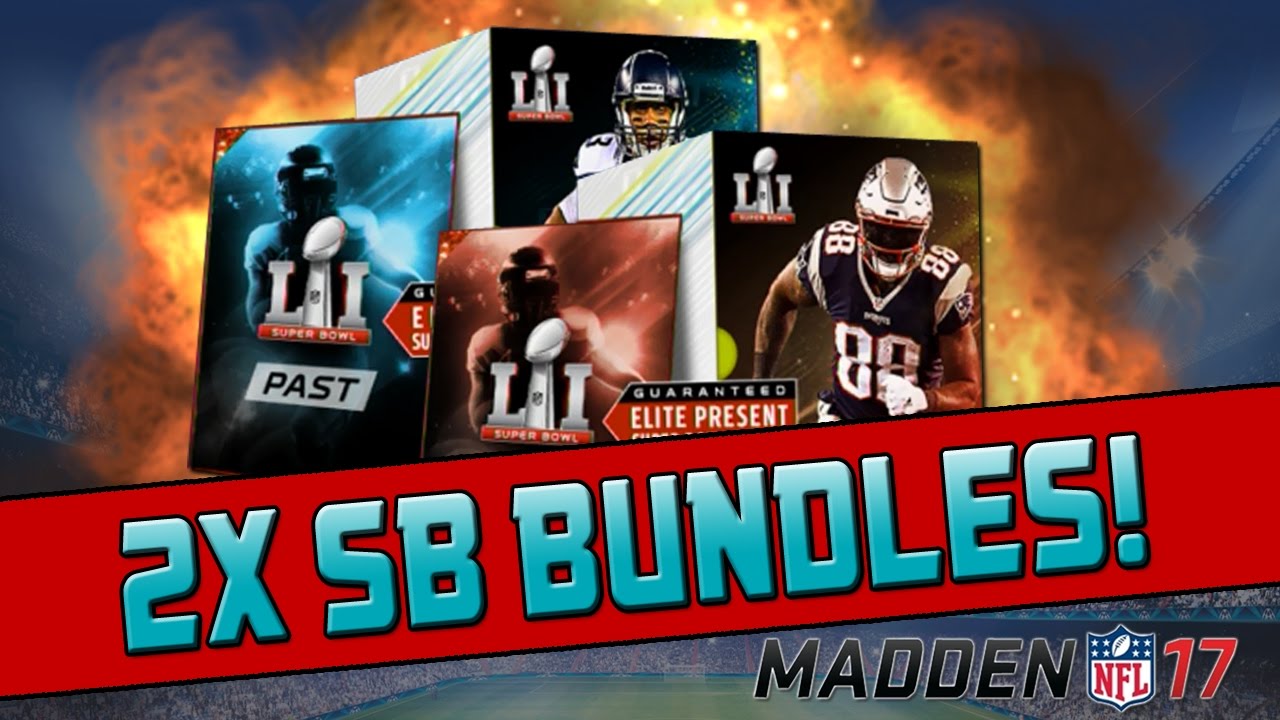 Double Super Bowl Bundle Opening! | Madden 17 Ultimate Team - 4 SB ...