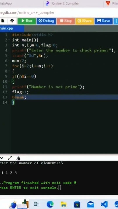 prime number c program #codemasters #code with harry#shorts #viral shorts#learn code online ...