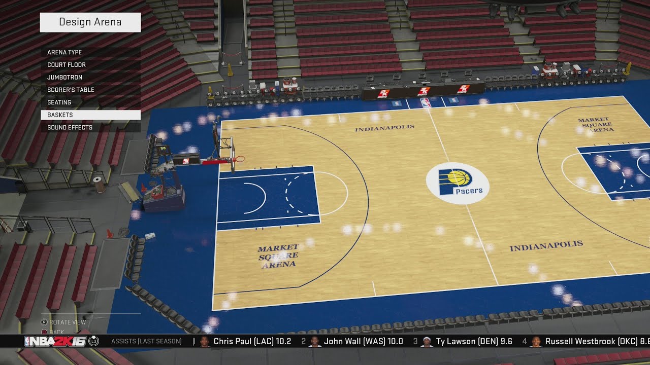 NBA 2K16 Arena Creation: Indiana Pacers 1994 - 1995 (Market Square ...