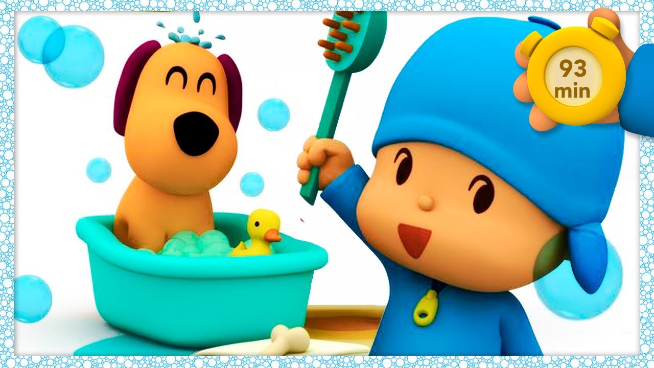 🛁 POCOYO AND NINA - Rubber Ducks In The Bathtub [93 min] ANIMATED ...