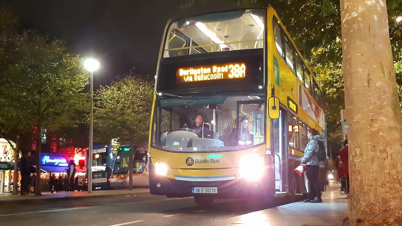Ride on Dublin Bus EV 70 on route 38A (Corduff Grove - Waterville Row ...