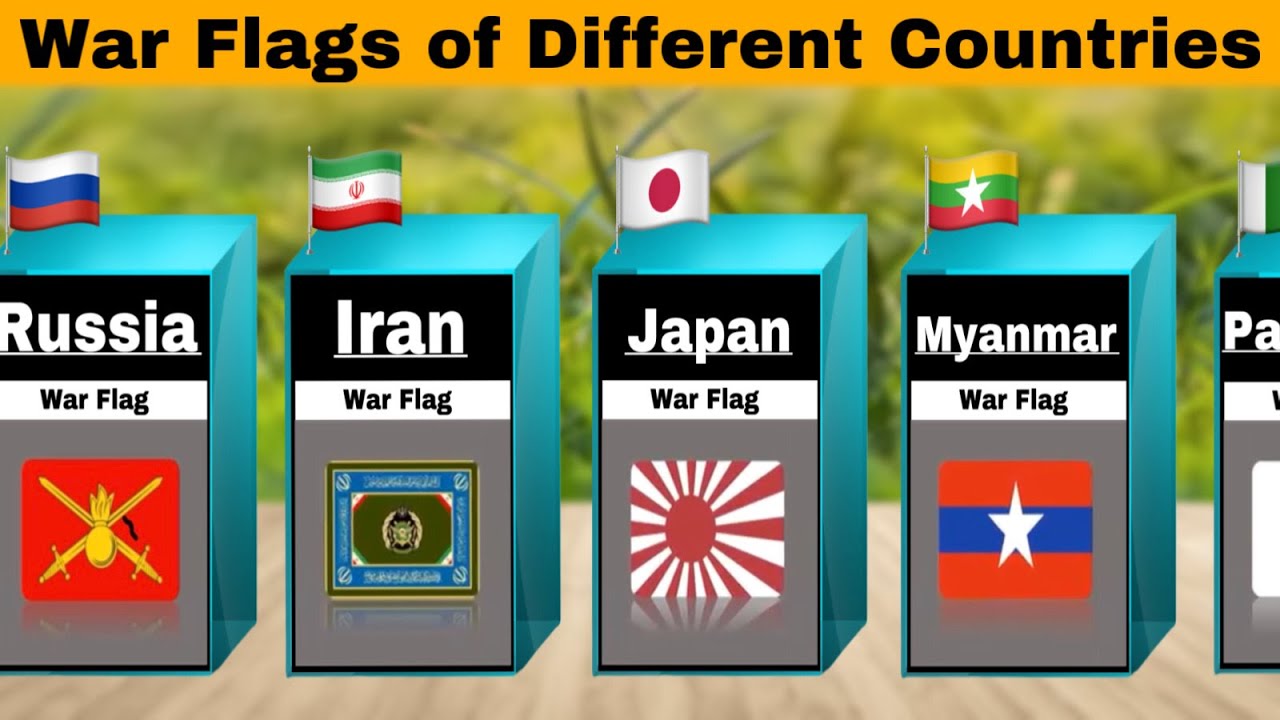War Flags Of Different countries - YouTube