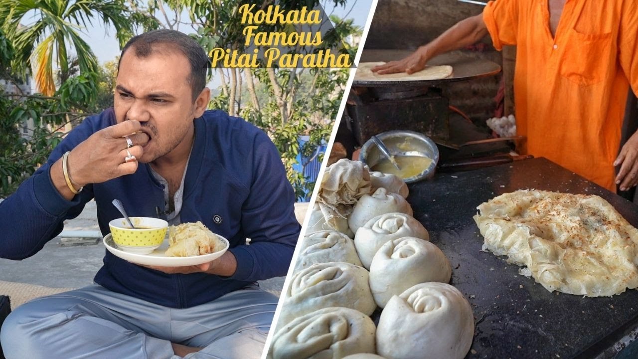 PITAI PARATHA of Kolkata 😱पीट पीट कर बनाया जाता है ये परांठा😳 Indian ...