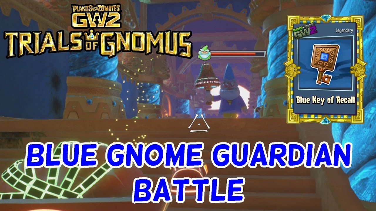 Blue Gnome Guardian Battle "Trials Of Gnomus DLC" - Plants Vs Zombies ...