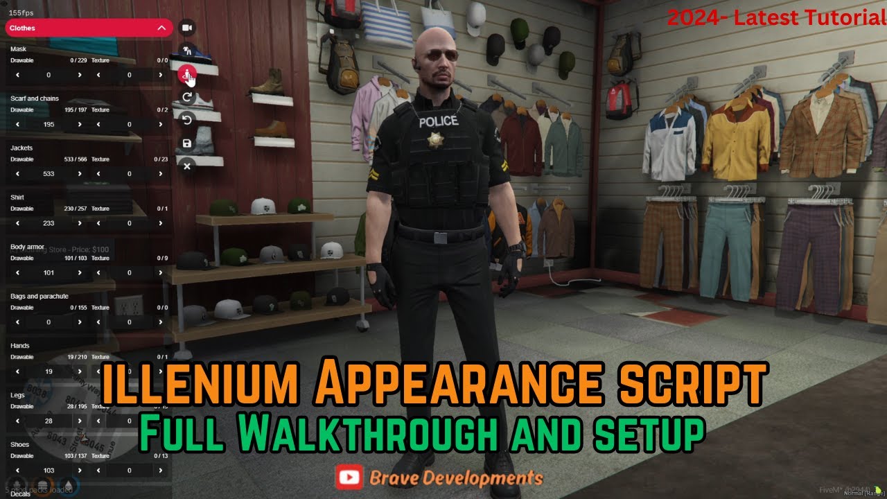 Qbcore Clothing Script Illenium Appearance Script Installation And