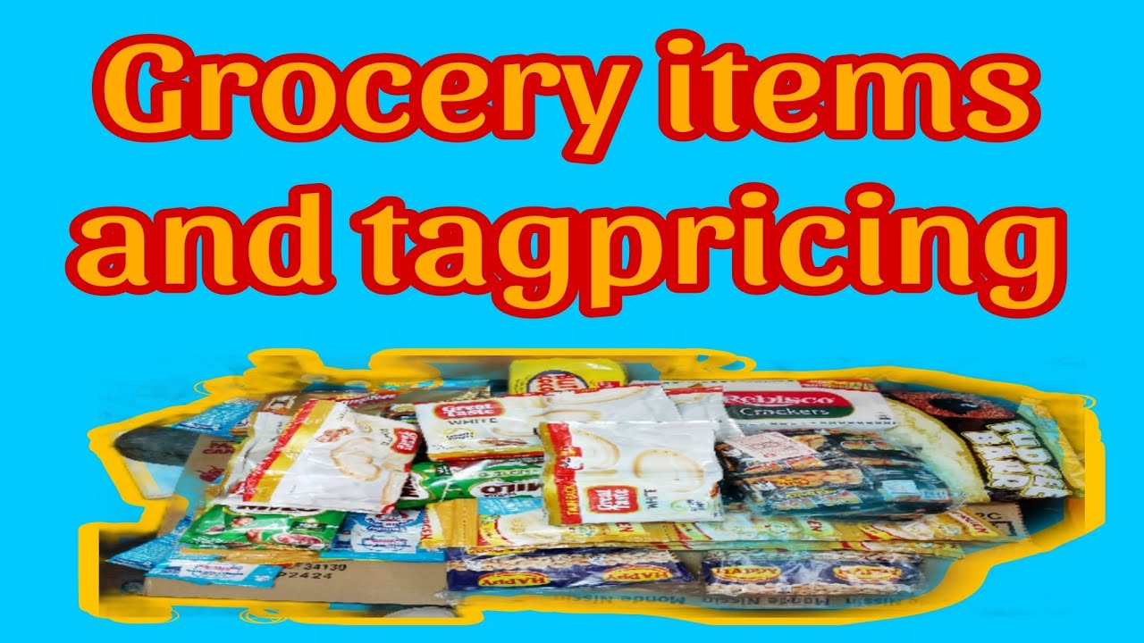 Grocery items and tagpricing #sarisaristore #kasari #store #paninda # ...