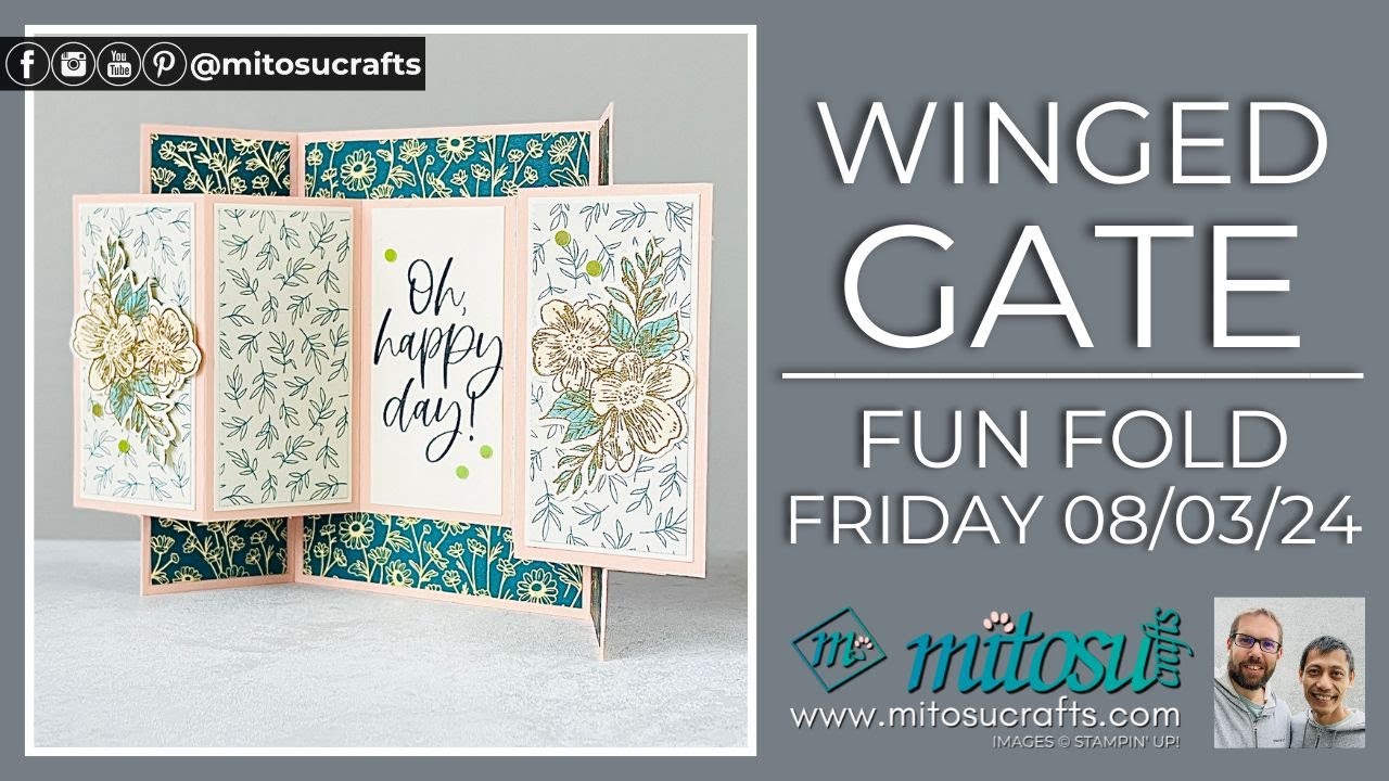 How To Make A Winged Gate Fun Fold Card with Stampin' Up! Craft ...