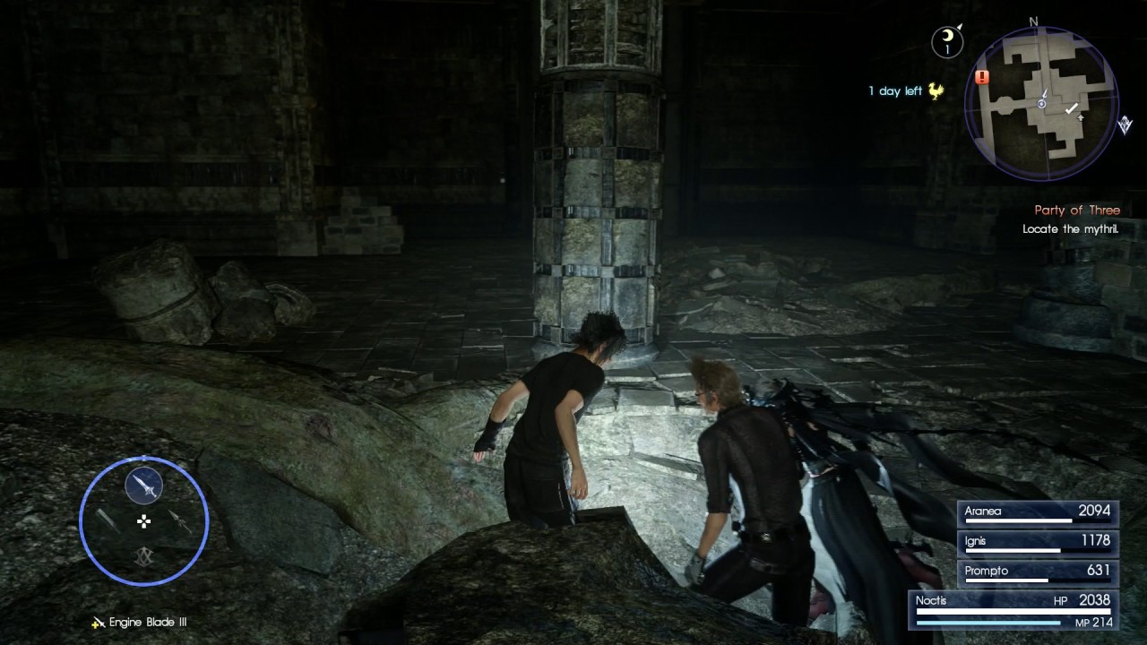 Final Fantasy XV - Party of Three Steyliff Grove Dungeon: Traps, Iron ...