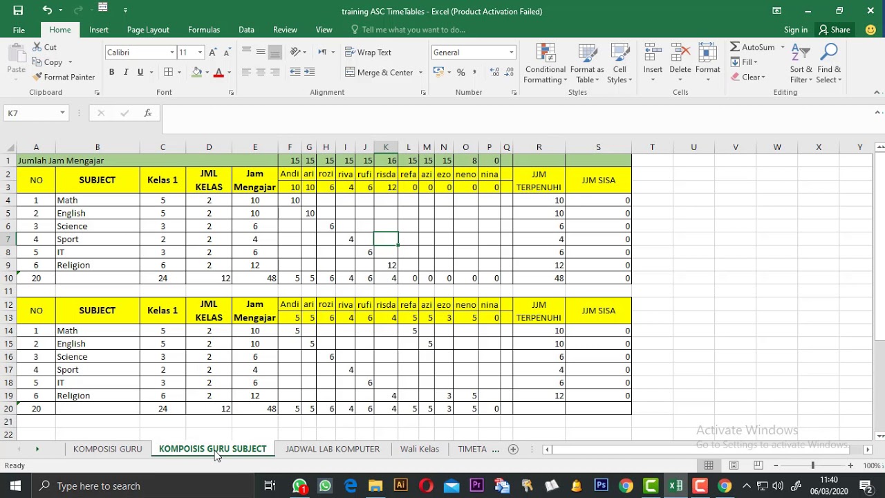 Sessi 2 Tutorial ASc TimeTables Software Pembuat KBM - YouTube